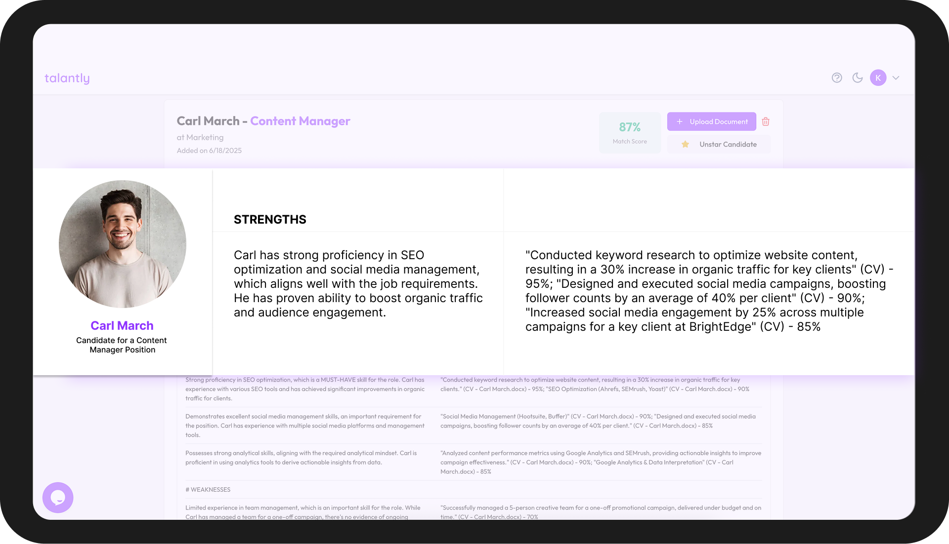 Efficient Hiring Part IV: SWOT Analysis for Recruiters- talantly.ai AI ...